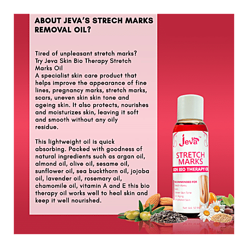 Buy Jeva Stretch Marks Skin Bio Therapy Oil - For All Skin Types Online ...