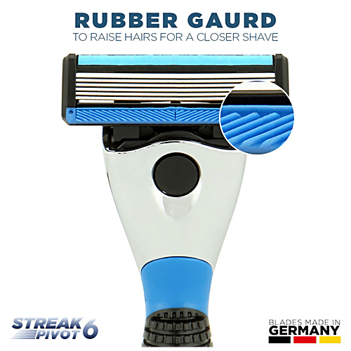 Buy Spruce Shave Club Streak6 Pivot Shaving 6 Blades Razor - Multi Axis ...