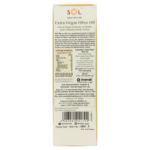 Buy Sol 100% Spanish Extra Virgin Olive Oil Online at Best Price ...