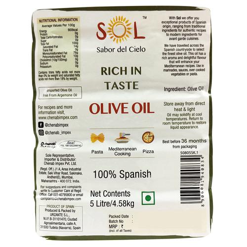 Buy Sol Olive Oil Online at Best Price of Rs 5025 - bigbasket