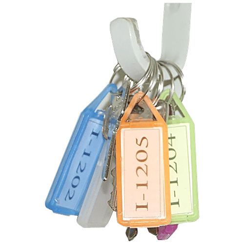 Buy SE7EN Office Key Chain - With Writing Paper Slip Inside, Assorted ...