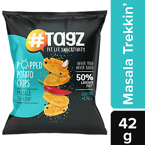 Buy tagz Popped Potato Chips - Masala Trekkin Online at Best Price of ...
