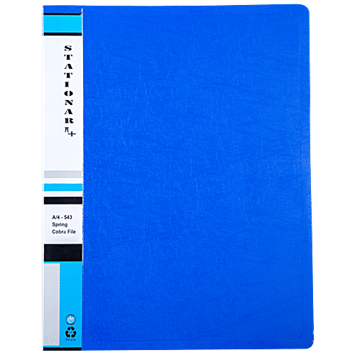 Buy Stationari 543 Spring Cobra File - With Metal Spring Clips, Plastic ...