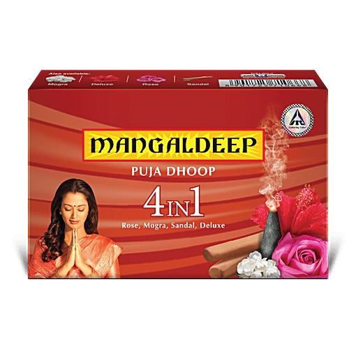 Buy Mangaldeep Puja Dhoop - 4-In-1 Online at Best Price of Rs null ...