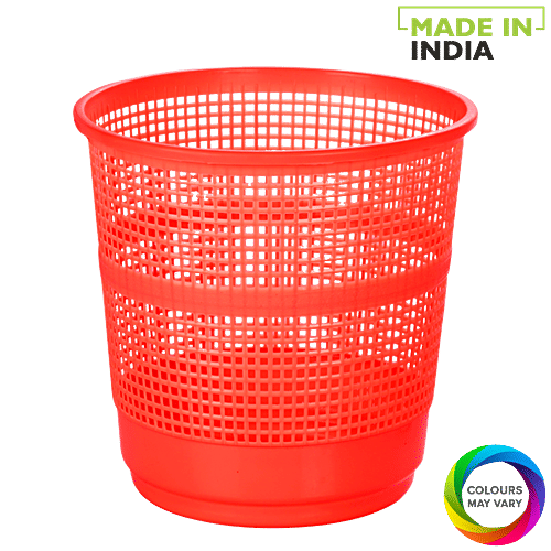 Buy Aristo Apollo Plastic Jalli Dustbin / Garbage Bin - Assorted Colour ...