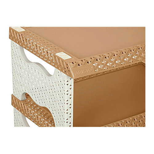 Buy Aristo Vittora Plastic Shoe Rack/Shoe Stand - 3 Steps, Assorted ...