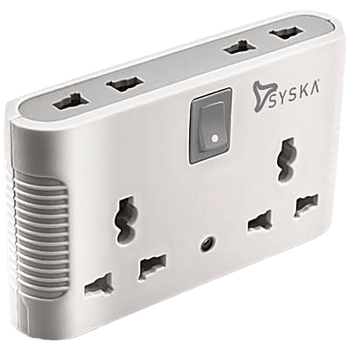Buy Syska MPS-0401-O 4 Way Power Plug Online at Best Price of Rs 225 ...