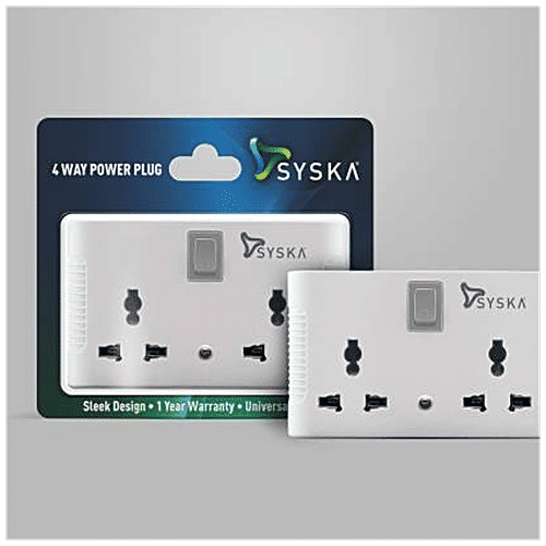 Buy Syska MPS-0401-O 4 Way Power Plug Online at Best Price of Rs 225 ...