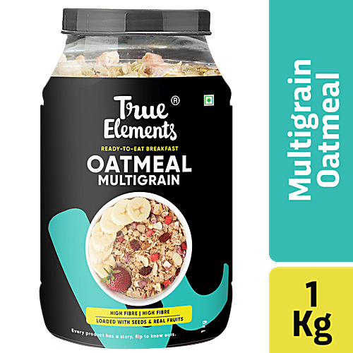 Buy True Elements Multigrain Oatmeal - High Protein & Fibre, No Added ...