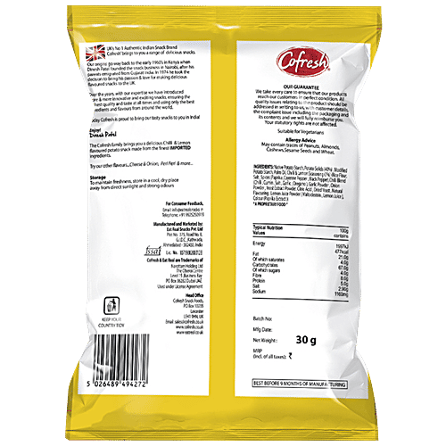 Buy Cofresh Flavoured Potato Snack - Chilli & Lemon Grills Online at ...