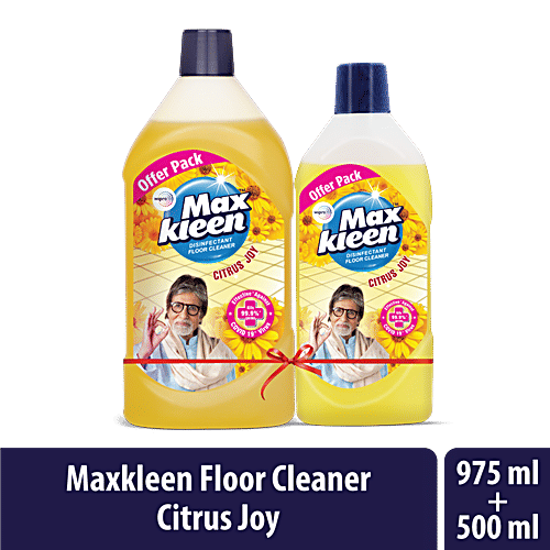 Buy Maxkleen Disinfectant Floor Cleaner - Citrus Joy, Kills 99.9% Germs ...