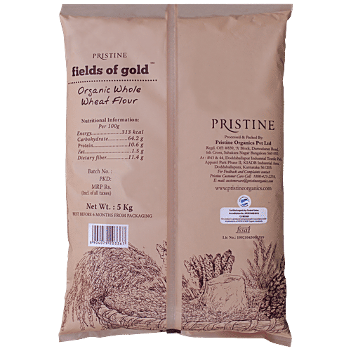Buy PRISTINE Fields of Gold Organic Wheat Flour Online at Best Price of ...