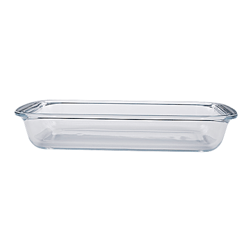 Buy BB Home Glass Rectangular Borosilicate Baking Dish - Microwave Safe ...