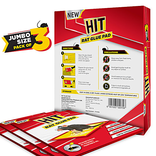 Buy HIT Rat/Mouse Glue Pad - No Smell, Non-Poisonous, Jumbo Size Online ...