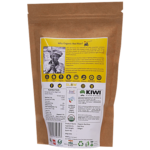 Buy Kiwi Kisan Window Slow Organic Red Rice Online at Best Price of Rs ...