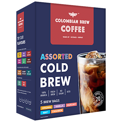 Buy Colombian Brew Coffee Cold Brew Dips - 100% Arabica Online at Best ...