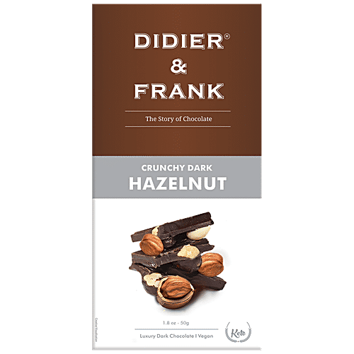 Buy Didier & Frank Crunchy Dark Hazelnut Chocolate - Rich In Taste ...