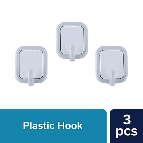 Buy bb home Plastic Hook - Self Adhesive/Stickable, Square Shape Online ...