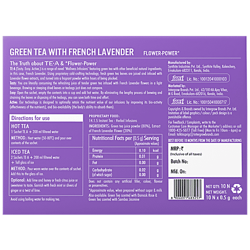 Buy Sprig Tea Green Tea Scented With French Lavender Online at Best ...