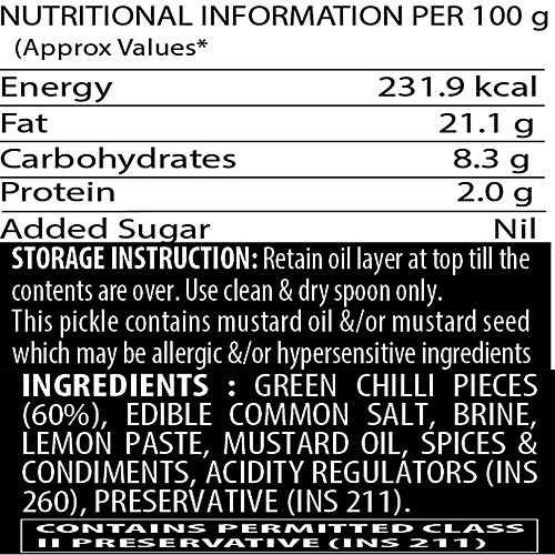 Buy Apis Green Chilli Pickle Online at Best Price of Rs 80 - bigbasket