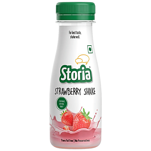 Buy Storia Strawberry Shake, No Added Preservatives, Trans Fat Free ...