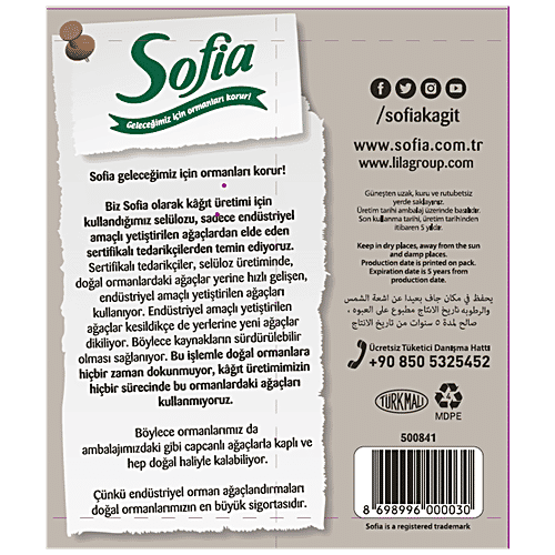 Buy Sofia Toilet Paper Roll - 3 Ply, Biodegradable Online at Best Price ...