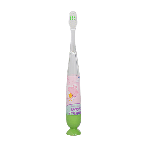Buy Aquawhite Peppa Pig Flashhh Kids Toothbrush - 3+ Years, Green ...