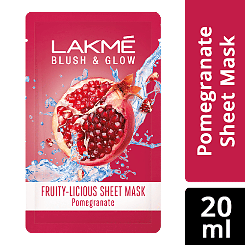 Buy Lakme Blush & Glow Pomegranate Sheet Mask Online at Best Price of ...