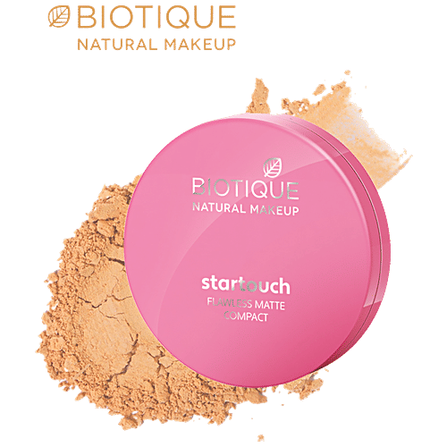 Buy Biotique Natural Makeup Startouch Flawless Matte Compact - Honey ...