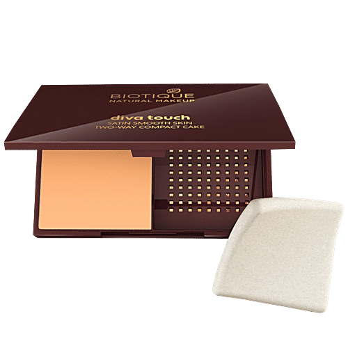 Buy Biotique Natural Makeup Diva Satin Smooth 3-In-1 Compact Makeup ...