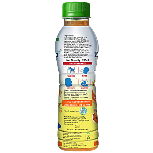Buy Amrutanjan Fruitnik Electro Plus Ors Orange Drink Online at Best ...