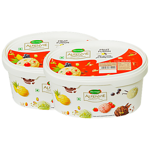 Buy Heritage Alpenvie Fruit Fusion Ice Cream Online at Best Price of Rs ...