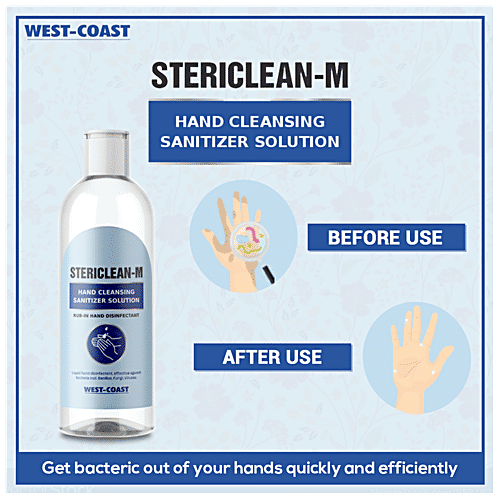 Buy West Coast Stericlean-M Hand Cleansing Sanitizer Solution - Alcohol ...