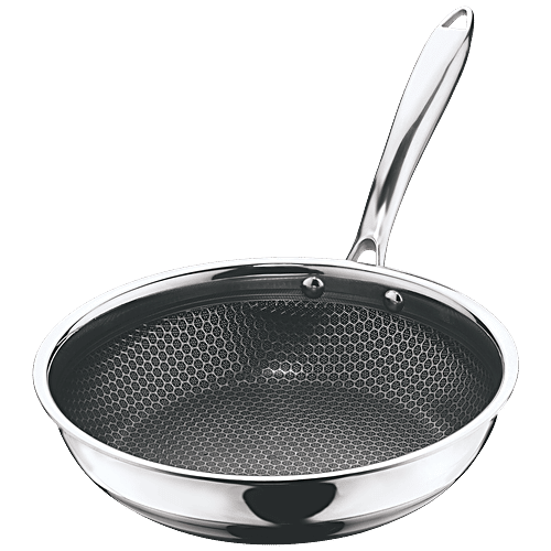 Buy Vinod Platinum Triply Stainless Steel Induction Base Honeycomb Fry ...