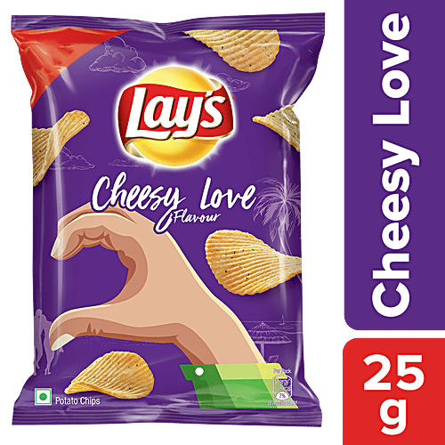 Buy Lay's Potato Chips - Cheesy Love Flavour Online at Best Price of Rs ...