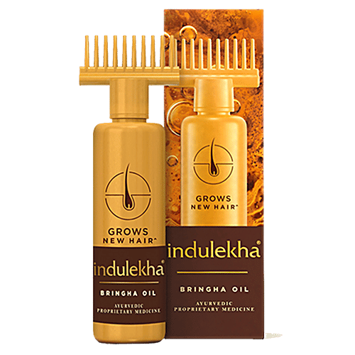 Buy Indulekha Bringha Oil - Reduce Hair Fall & Grow New Hair, 100% Ayurvedic, No Parabens ...