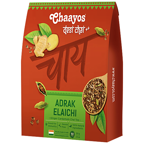 Buy Chaayos Tea Blend/Chai - Adrak Elaichi, Premium Flavoured Online at ...