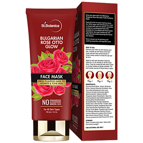Buy StBotanica Bulgarian Rose Otto Glow Face Mask Online at Best Price ...