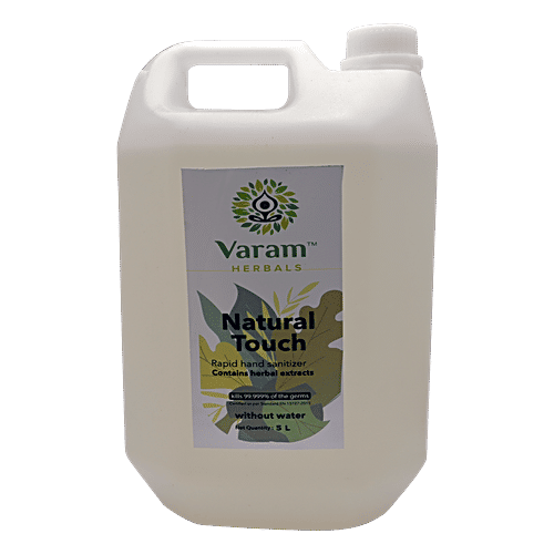 Buy Varam Natural Touch Rapid Hand Sanitizer - Herbal Extracts, Alcohol ...
