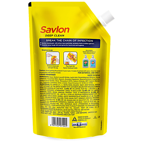Buy Savlon Deep Clean Germ Protection Liquid Handwash Online at Best ...