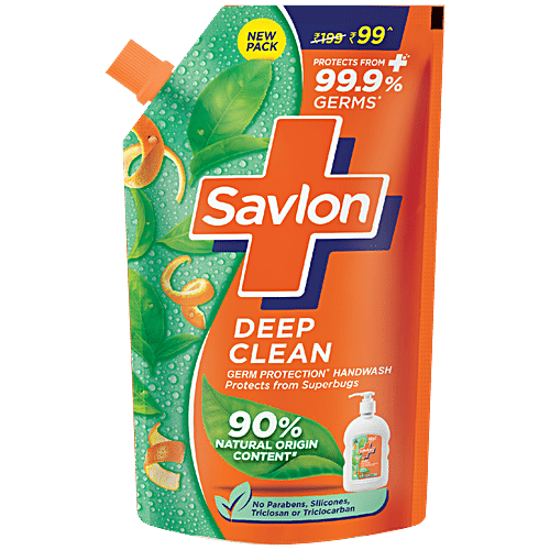 Buy Savlon Deep Clean Germ Protection Liquid Handwash Online at Best ...