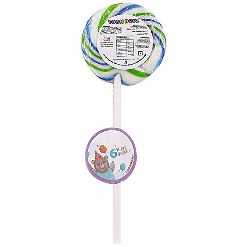 Buy Toonpops Candy Swirl Lollipop - 2.5", 5th Birthday Online at Best ...