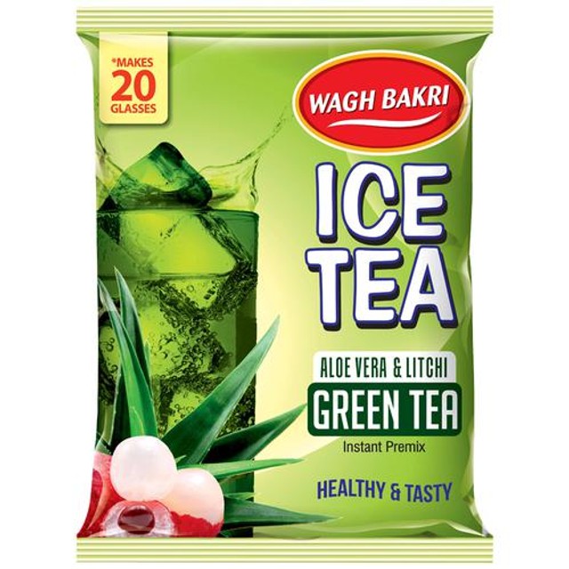Buy Wagh Bakri Ice Tea Instant Premix Green Tea - Aloe Vera & Litchi ...