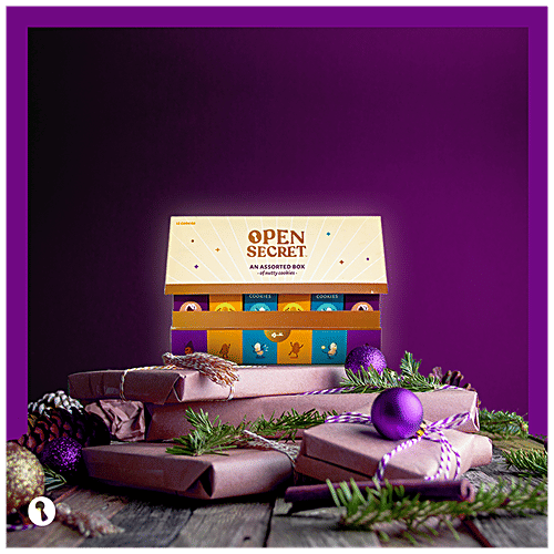 Buy Open Secret Gift Box : Dryfruit Chocolate Nutty Cookies With ...