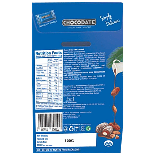Buy Chocodate Choco Date With Almond - Coconut Online at Best Price ...