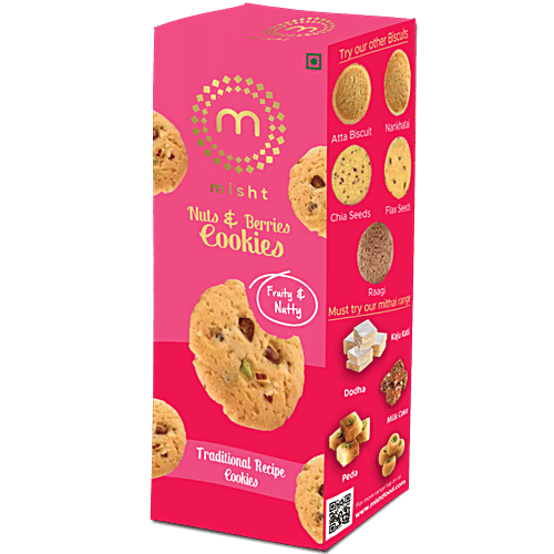 Buy MISHT Nuts & Berries Cookies Online at Best Price of Rs 149 - bigbasket