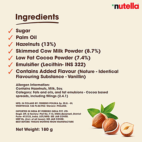 Buy Nutella Hazelnut Spread With Cocoa Online at Best Price of Rs 210. ...
