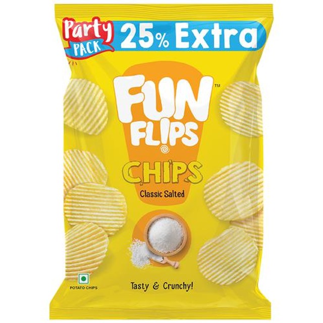 Buy Fun Flips Potato Chips - Classic Salted Online at Best Price of Rs ...