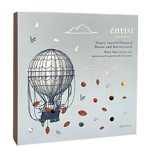 Buy Entisi Whole Black Raisins & Butterscotch Coated Chocolate - With ...