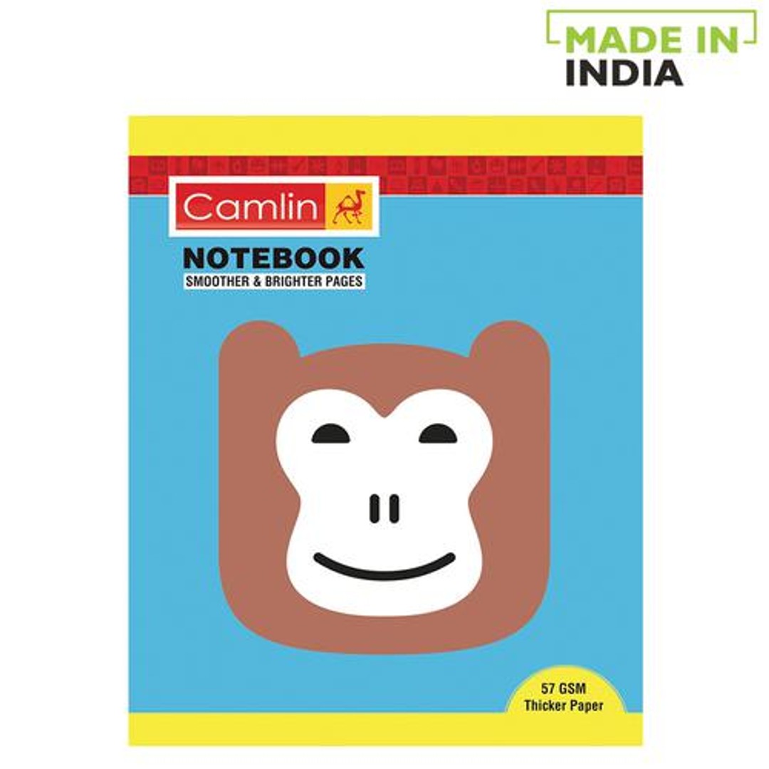 Buy Camlin Small Soft Cover Single Line Design Notebook - 164 Pages ...